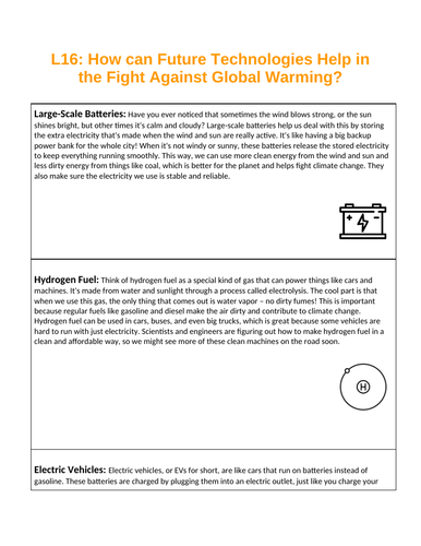 Climate Change Technology | Teaching Resources