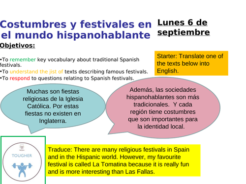 Costumbres y festivales en el mundo hispanohablante | Teaching Resources