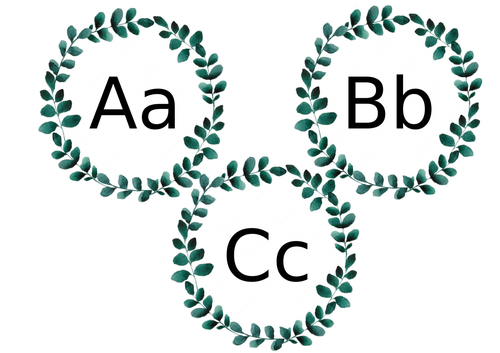 Botanical alphabet display | Teaching Resources