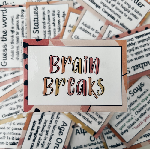 Brain Break Flashcards | Teaching Resources