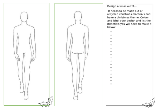 Christmas Textile design sheets and cover work | Teaching Resources