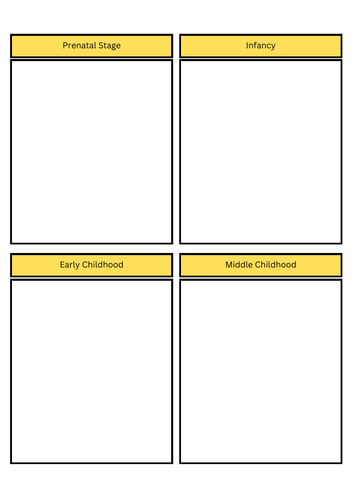 Human Growth & Development - Life stage matching activity | Teaching ...