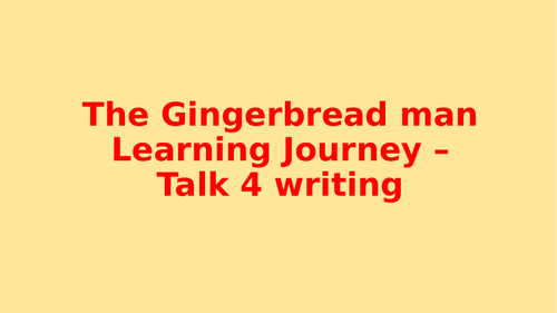 Gingerbread man Talk for writing large bundle EYFS/Y1 | Teaching Resources