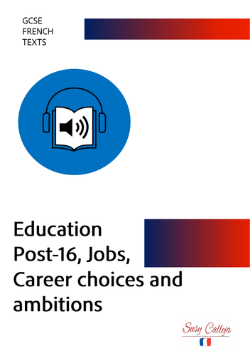 GCSE French - Post16, Jobs and Careers | Teaching Resources