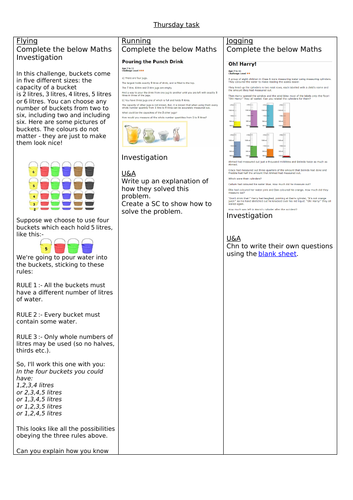 Y5 Maths Planning (Covering Area, Perimeter, Capacity and Volume ...