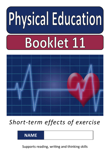 PE Booklet 11: Short-Term Effects Of Exercise (NEW) | Teaching Resources