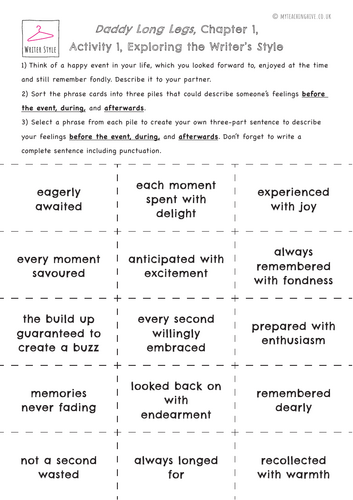 KS2 Daddy Long Legs - Classic Texts - Year 6, Year 7, age 10 ...