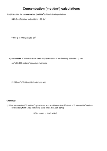 Structure 1.4 - The mole. New 2025 Syllabus Full Lessons. IB Chemistry ...