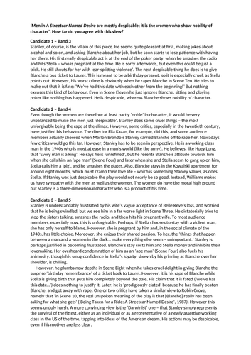 A Streetcar Named Desire: Notes on Scene 10 | Teaching Resources