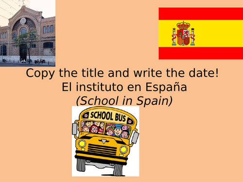 Mi insti | Teaching Resources