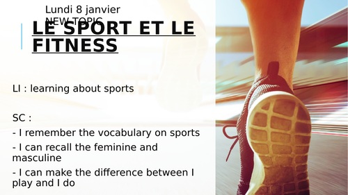 S3 French Healthy lifestyle | Teaching Resources