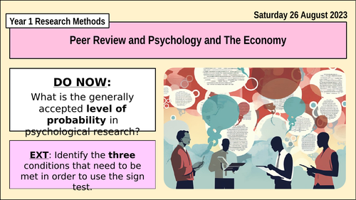 A-Level Psychology - PEER REVIEW & PSYCHOLOGY AND THE ECONOMY [Year 1 ...