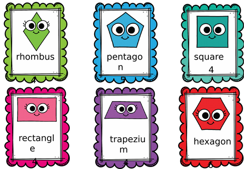 2D and 3D shape cards | Teaching Resources