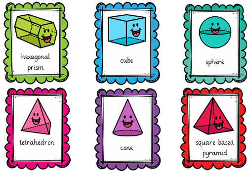 2D and 3D shape cards | Teaching Resources