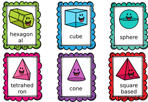 2D and 3D shape cards | Teaching Resources