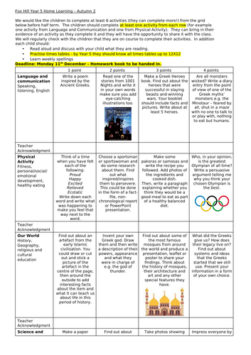 ANCIENT GREECE Homework Activities | Teaching Resources