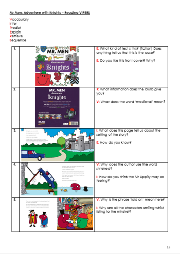 TalkForWriting English Planning - Mr Men: Adventures with Knights ...