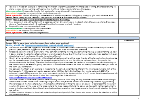 Science Week - Forces and Friction - English and Science - Cross ...