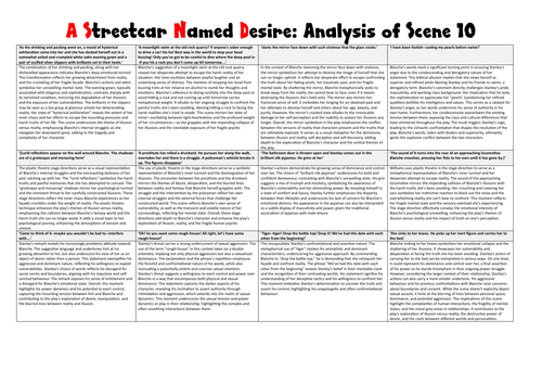 A Streetcar Named Desire: Quotation analysis of each scene | Teaching ...