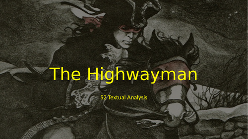 'The Highwayman' Literature Study | Teaching Resources