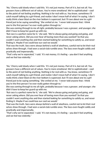 The Outsiders complete scheme of work | Teaching Resources