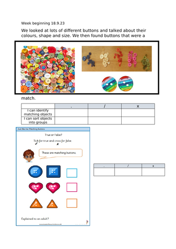 Week 1 - Matching - Based on White Rose and Master the Curriculum ...