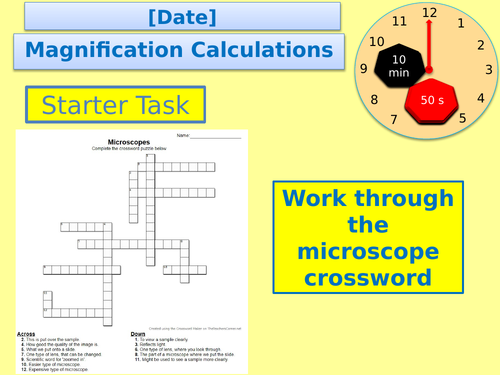 AQA Biology Unit 1 - L7 Magnification Calculations and Unit Conversion ...