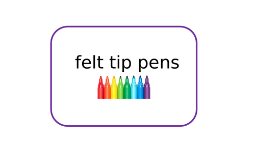 Provision labels - Creative area | Teaching Resources