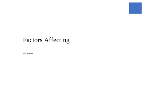 Nutritional Health | Teaching Resources