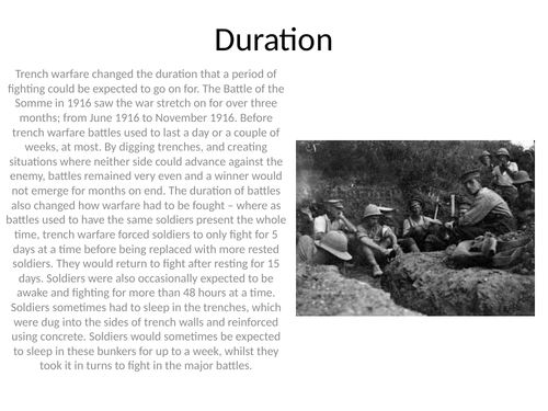 WW1 - Trench Warfare | Teaching Resources
