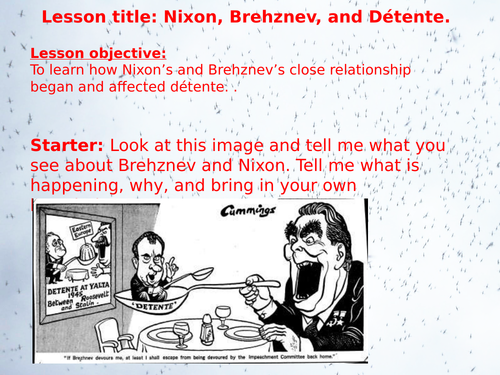 Cold War - Nixon and Detente | Teaching Resources