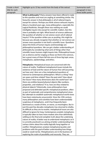 Ancient philosophical influences- Plato and Aristotle | Teaching Resources