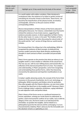 Ancient philosophical influences- Plato and Aristotle | Teaching Resources