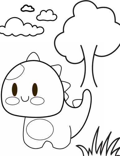 Dinosaur And Dragon Children's Colouring Book 60 Individual Pages Of ...