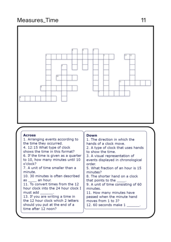 Mathematics vocabulary - Crosswords_KS3 | Teaching Resources