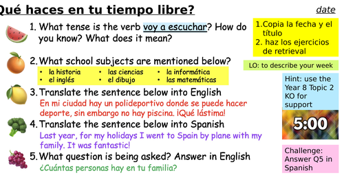 Year 9 Spanish - Module 1 - Viva 3 - Somos Así | Teaching Resources