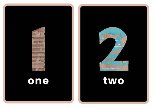 Natural numbers to 20 for display or flashcards | Teaching Resources