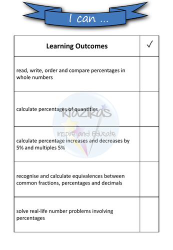 Percentages Workbook Level 1 Maths Functional Skills | Teaching Resources