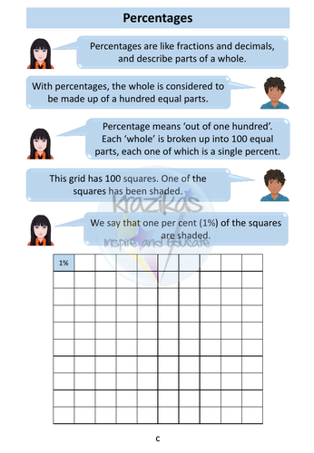 Percentages Workbook Level 1 Maths Functional Skills | Teaching Resources