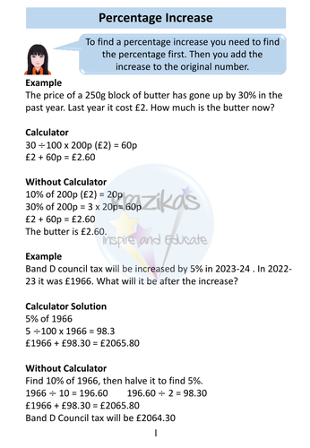 Percentages Workbook Level 1 Maths Functional Skills | Teaching Resources
