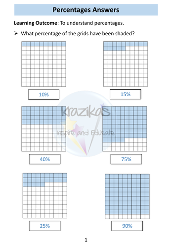 Percentages Workbook Level 1 Maths Functional Skills | Teaching Resources