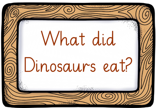 Dinosaur Diet Display Materials | Teaching Resources