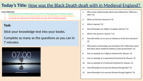 The Black Death - Medieval Medicine | Teaching Resources
