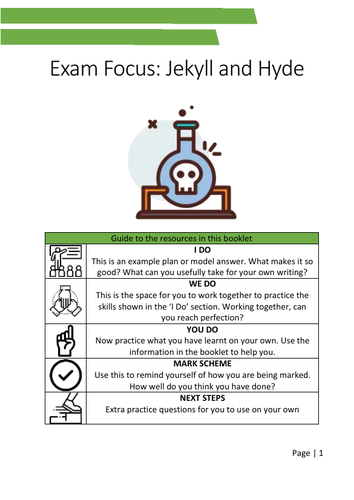 Jekyll and Hyde Exam Question Revision | Teaching Resources