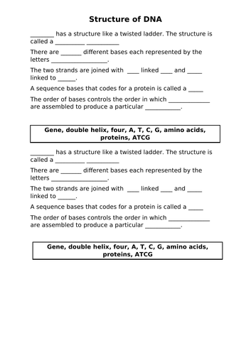 DNA structures | Teaching Resources