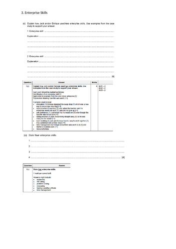 All Cambridge Igcse Business Enterprise 0454 Ppts Worksheets And Portfolio Guidance Teaching