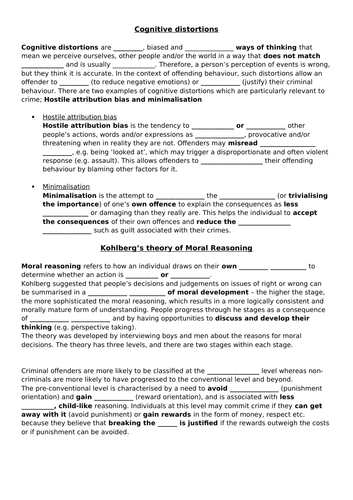 Full Forensic Psychology Unit - AQA A-Level | Teaching Resources
