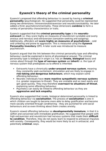 Full Forensic Psychology Unit - AQA A-Level | Teaching Resources