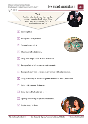 Full Forensic Psychology Unit - AQA A-Level | Teaching Resources