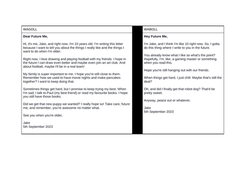 Identity Project - First week back - Ice Breaking - Getting to know you ...